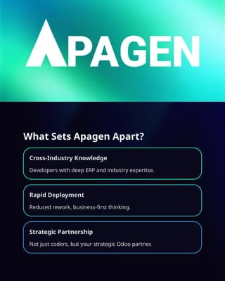 Beyond Coding: How Apagen’s Odoo Experts Deliver Industry-Driven ERP ...