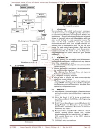 Land and Flying Robot | PDF