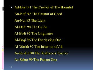 99 names of allah | PPT