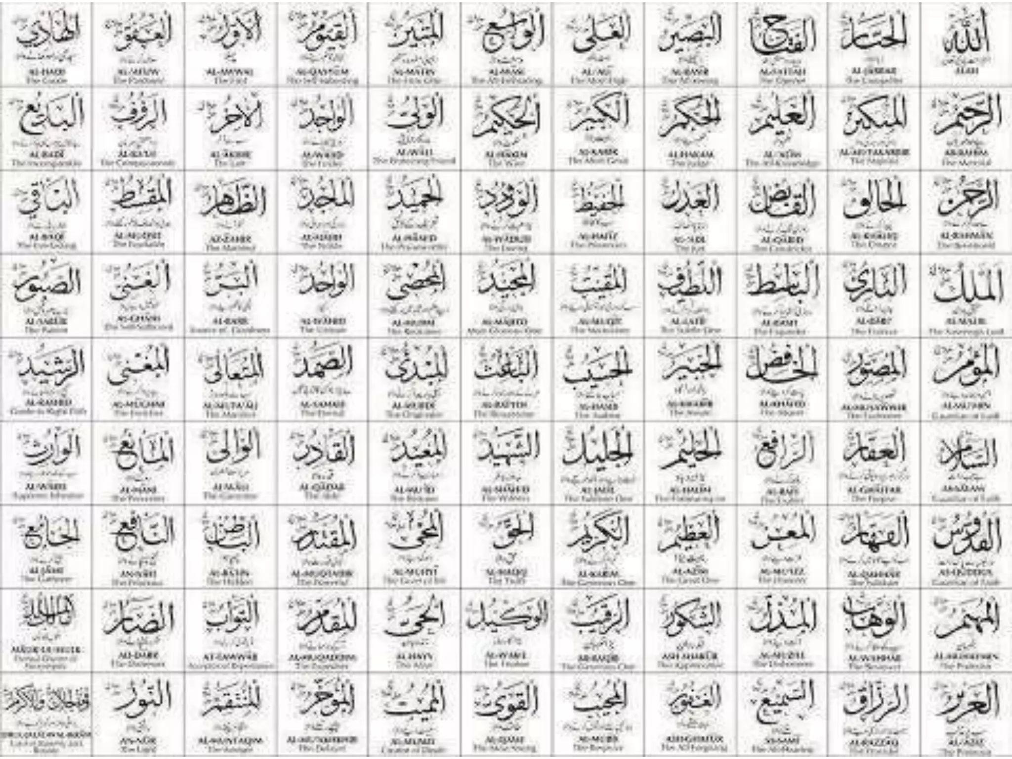 99 names of allah | PPTX
