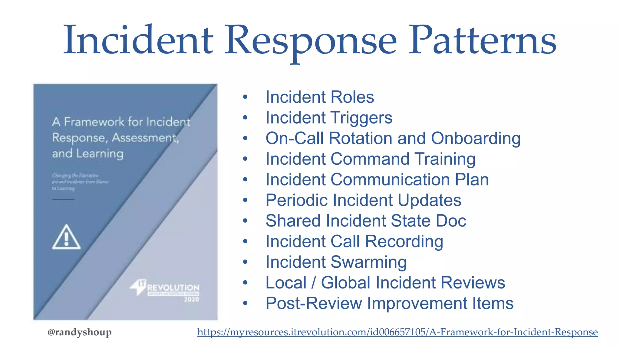 Anatomy of Three Incidents -- Commonalities and Lessons | PPTX