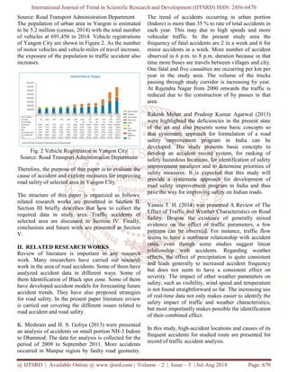 Road Accident Study on Some Areas in Yangon | PDF