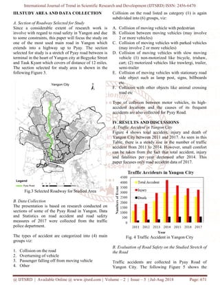Road Accident Study on Some Areas in Yangon | PDF