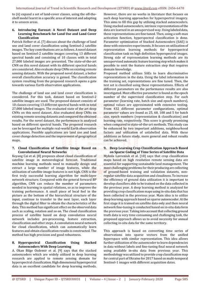 Satellite Image Classification with Deep Learning Survey | PDF