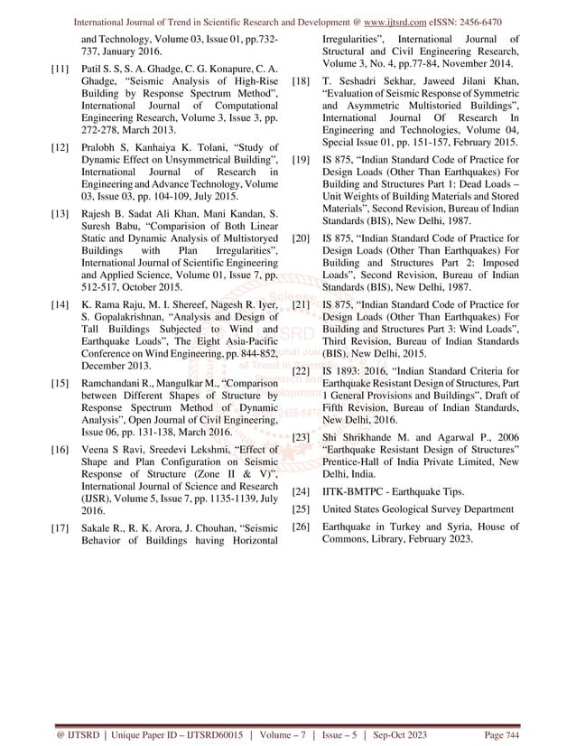 Seismic Analysis of Single Column Structure and Regular Structure A ...