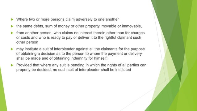 Interpleader suit | PPTX