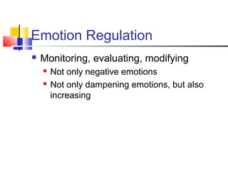 Emotion and self regulation | PPT