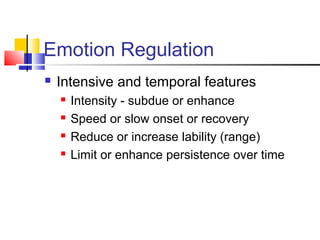 Emotion and self regulation | PPT