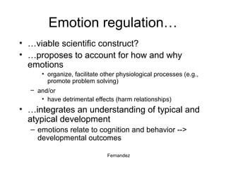 Emotion and self regulation | PPT