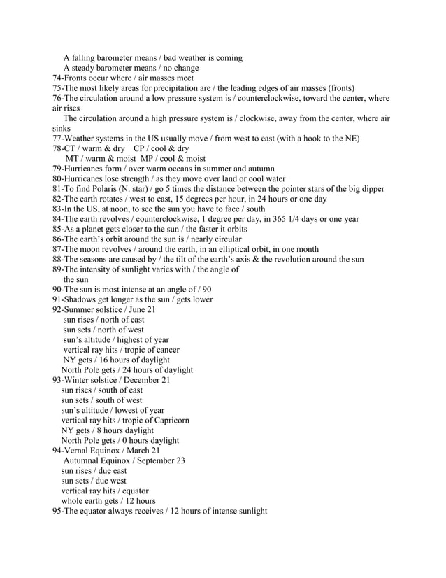 99 ways to pass the ES Regents | PDF