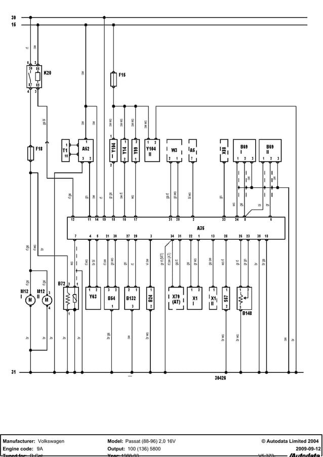 VW 9A engine wiring diagram | PDF | Auto Type | Automotive