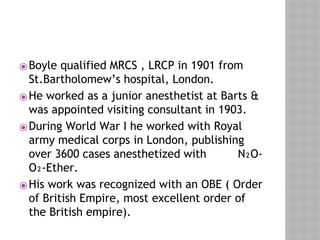 Achievements of anaesthesia and it's hall | PPT