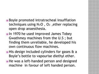 Achievements of anaesthesia and it's hall | PPT