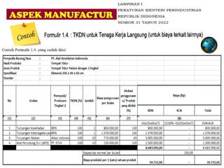 PROSES Perhitungan TKDN Aspek MANUFAKTUR _"Alat-alat Kesehatan". | PPTX