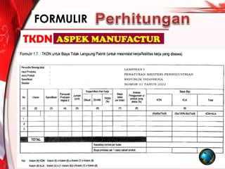 PROSES Perhitungan TKDN Aspek MANUFAKTUR _"Alat-alat Kesehatan". | PPTX