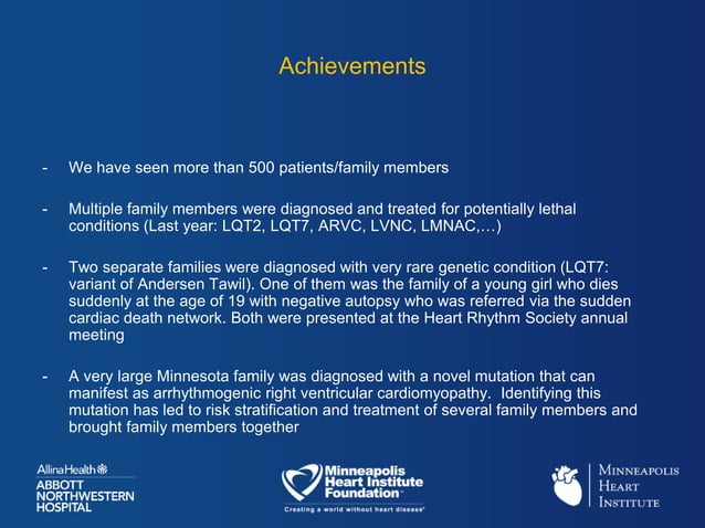 Genetic Arrhythmia Center | PPT