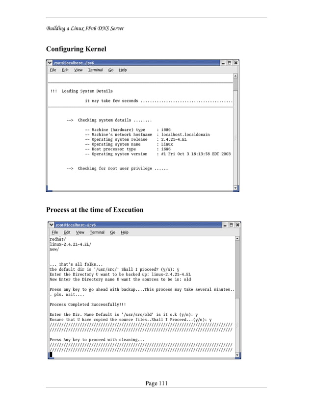 Screen Shots of Building IPv6 DNS Server (Screen shots) | PDF