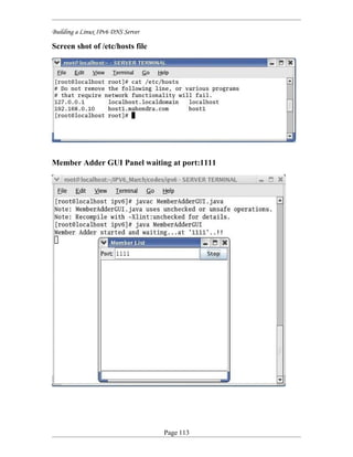 Screen Shots of Building IPv6 DNS Server (Screen shots) | PDF