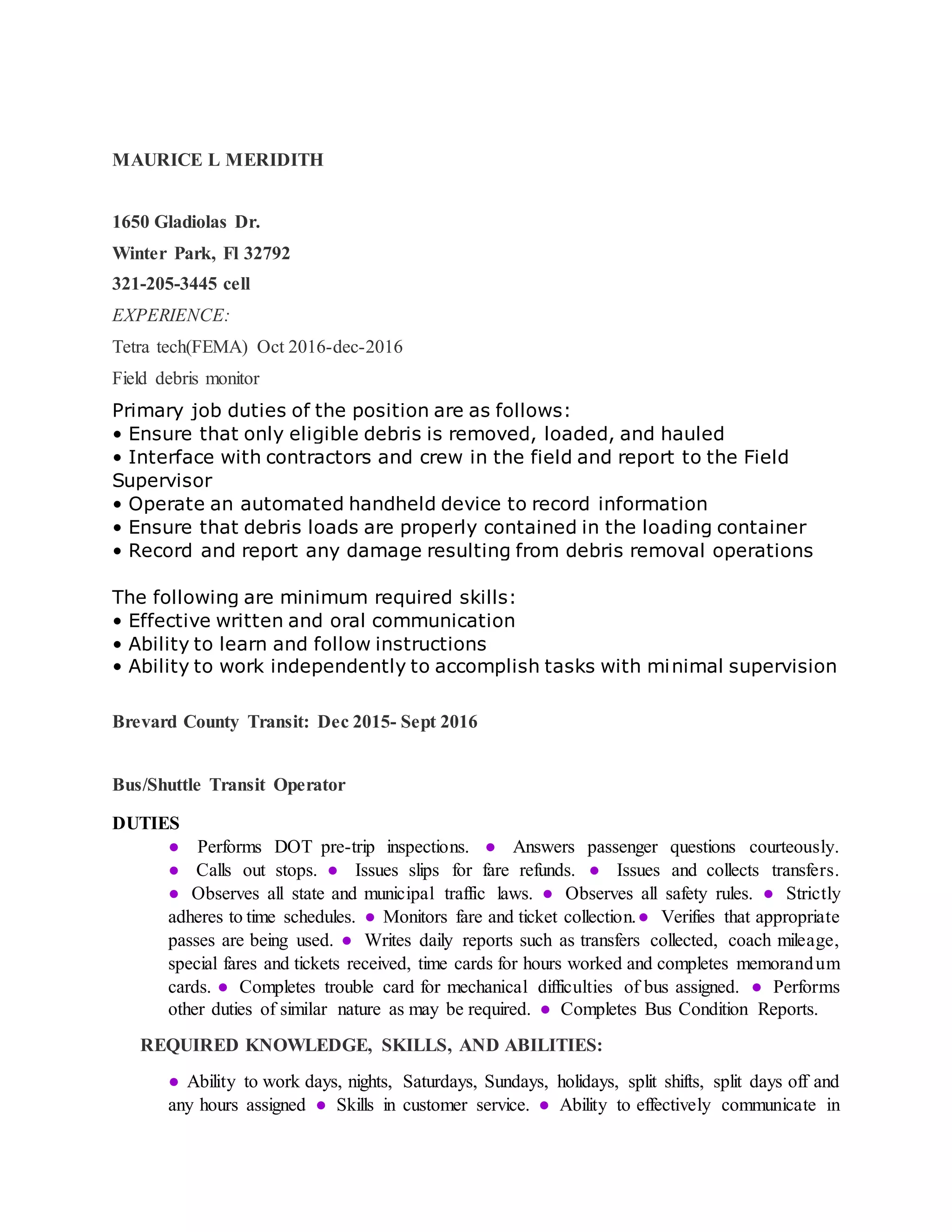 resume orlando | PDF