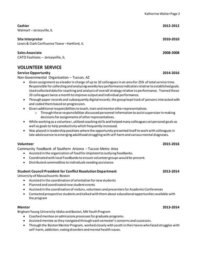 MASTER RESUME Katherine Walter | DOCX