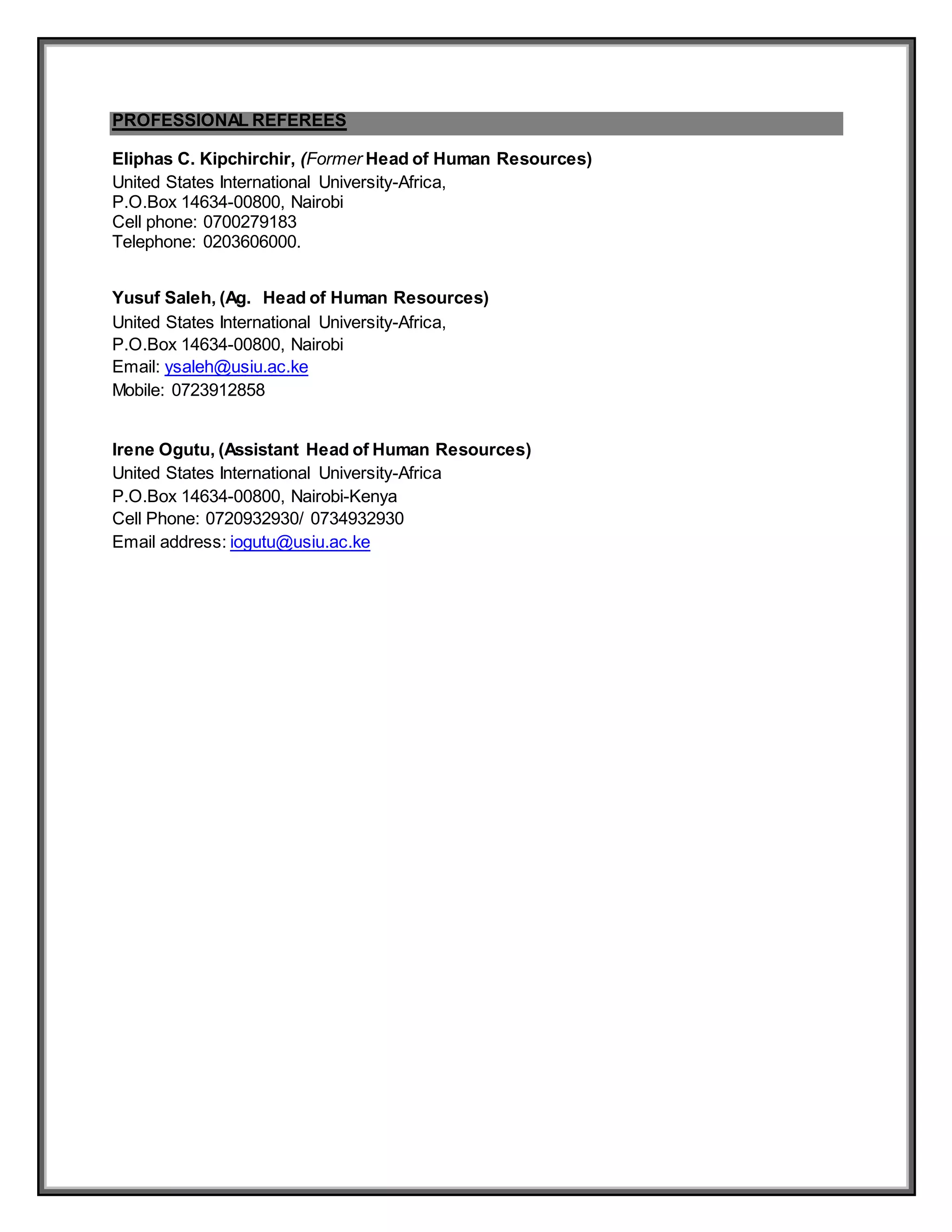 AMON OMOLLO CV | DOCX