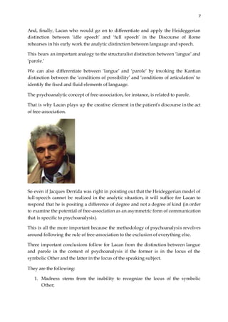 J-A Miller on 'Lacan's Orientation Prior to 1953, Part III' | PDF