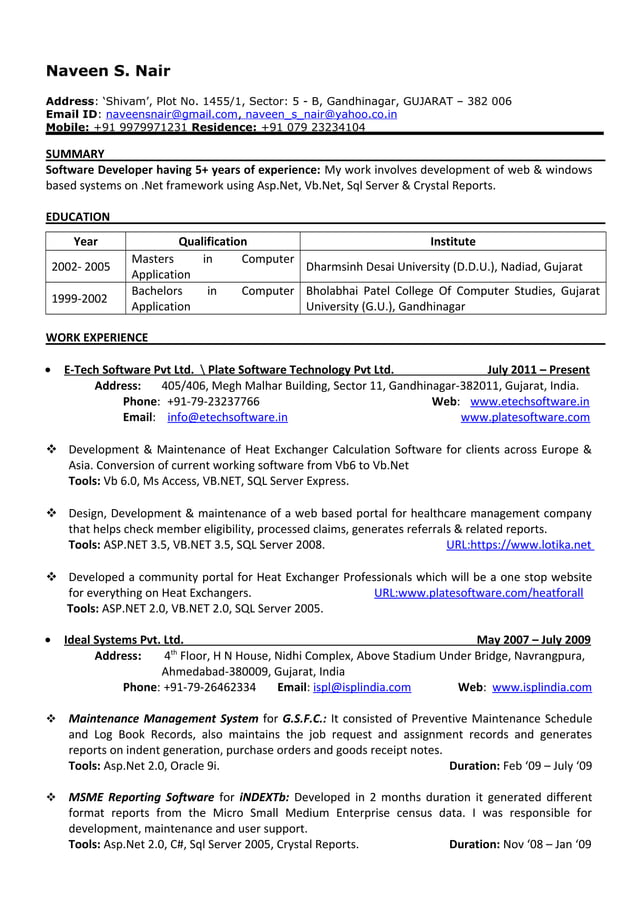 Naveen_Nair_CV | PDF