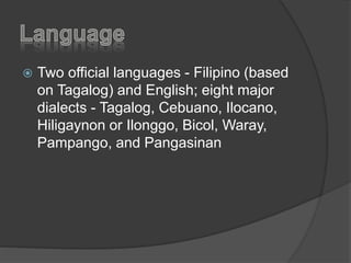 Philippines and the Filipino culture extra credit | PPTX | South ...