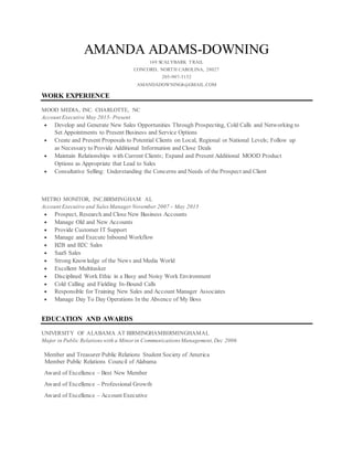 Amanda Downing Resume | DOCX