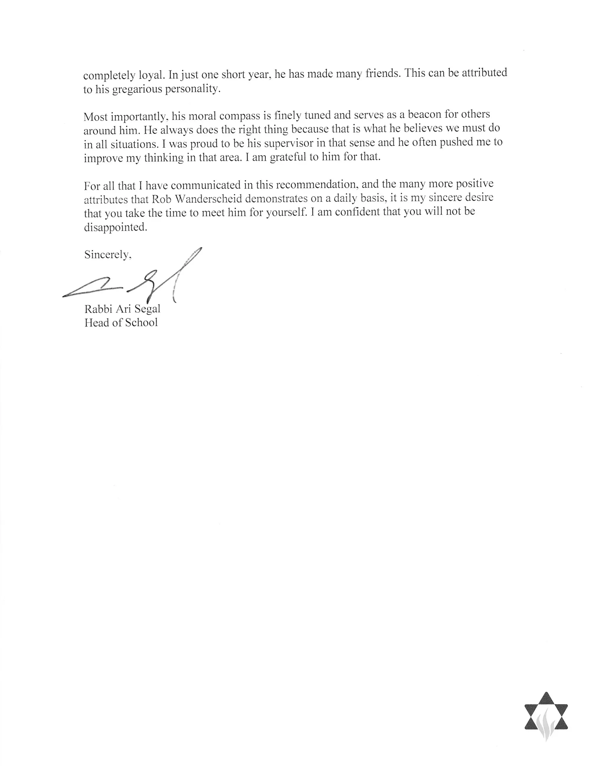 RMBA Letter of Rec. | PDF