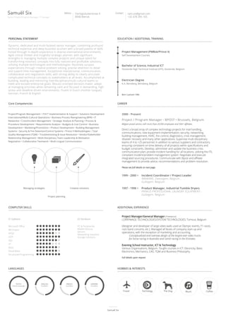 CV_Samuel | PDF | Business Administration | Business