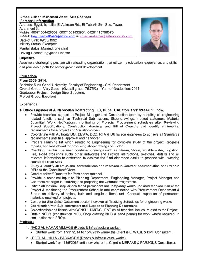 Emad Eldeen mohamed-2017 cv | PDF