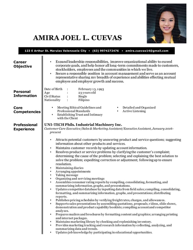 Amira Joel Cuevas Resume 2 | DOCX