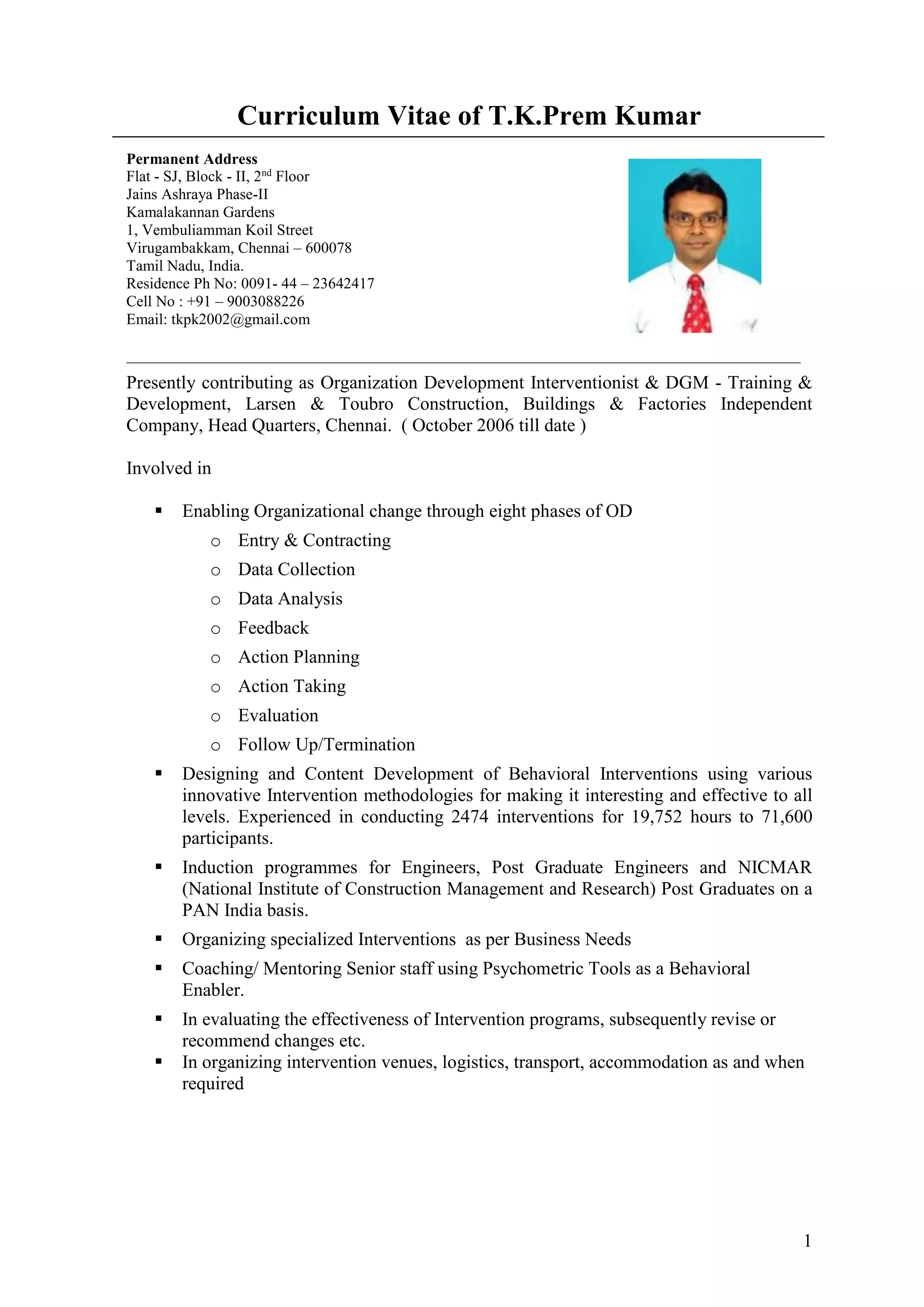 Prem CV June 16 | PDF