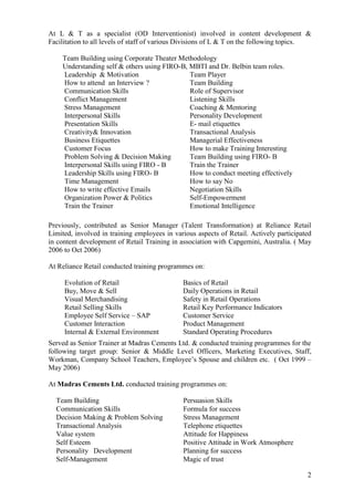 Prem CV June 16 | PDF