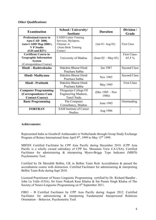 Prem CV June 16 | PDF