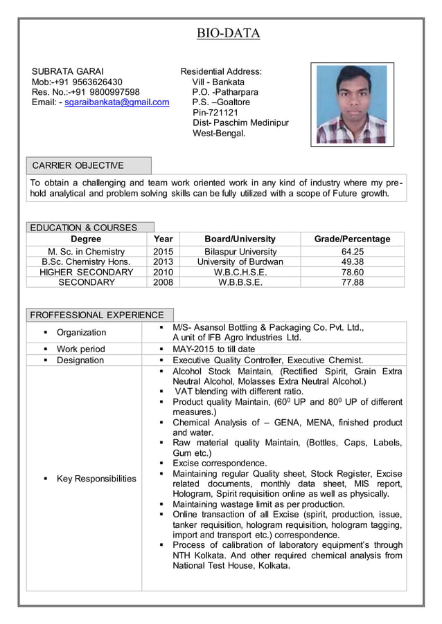 Subrata Resume | PDF