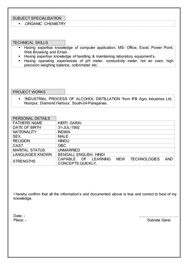Subrata Resume | PDF