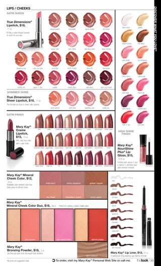 Mary Kay Makeup Color Chart