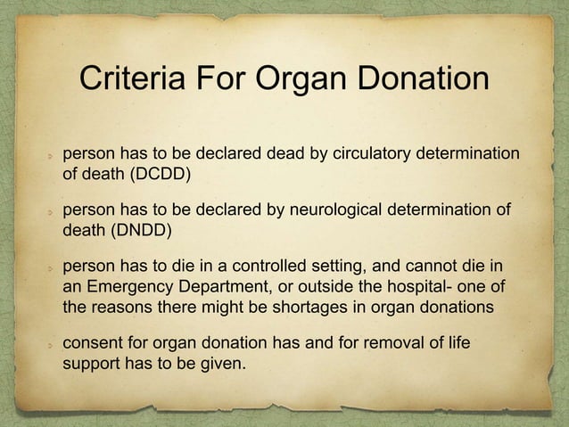 Ethics of Organ donation ppt | PPTX