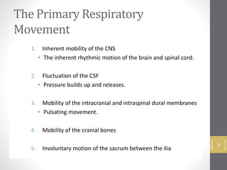 Craniosacral Inservice | PPTX