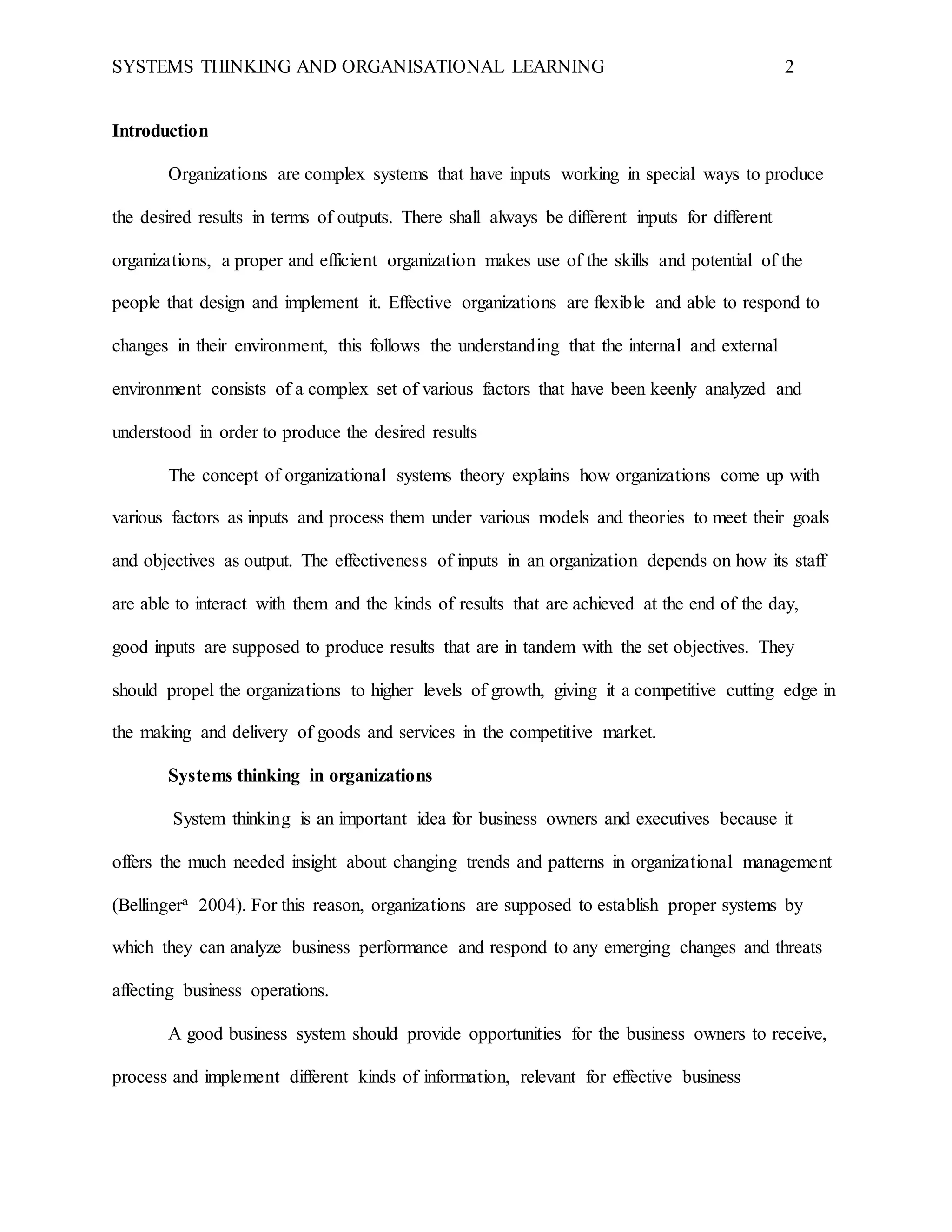 system thinking. | PDF