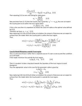 Trust Region Algorithm - Bachelor Dissertation | DOCX