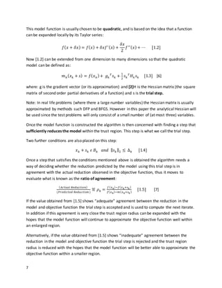 Trust Region Algorithm - Bachelor Dissertation | DOCX