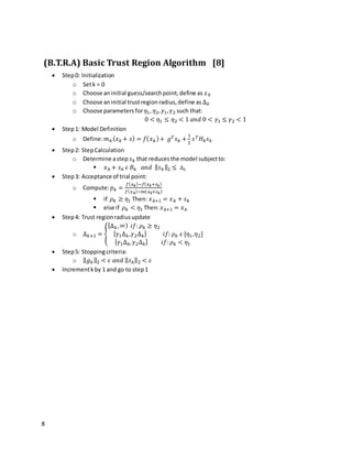 Trust Region Algorithm - Bachelor Dissertation | DOCX