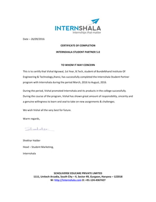 Vishal Agrawal ISP5379VIS | PDF