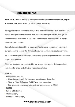 Advanced NDT flyer | PDF