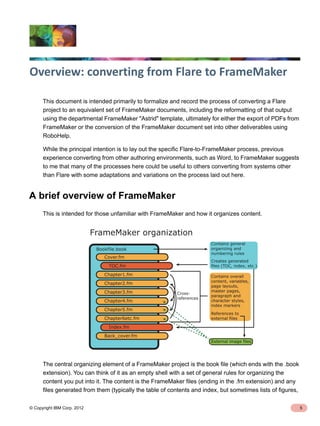 Converting_from_Flare_to_FrameMaker | PDF | Desktop Publishing | Computer Software and Applications