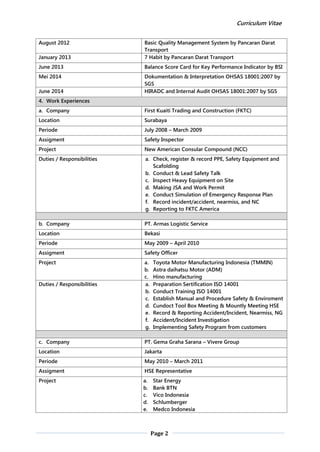 CV Anggi 2014 | PDF
