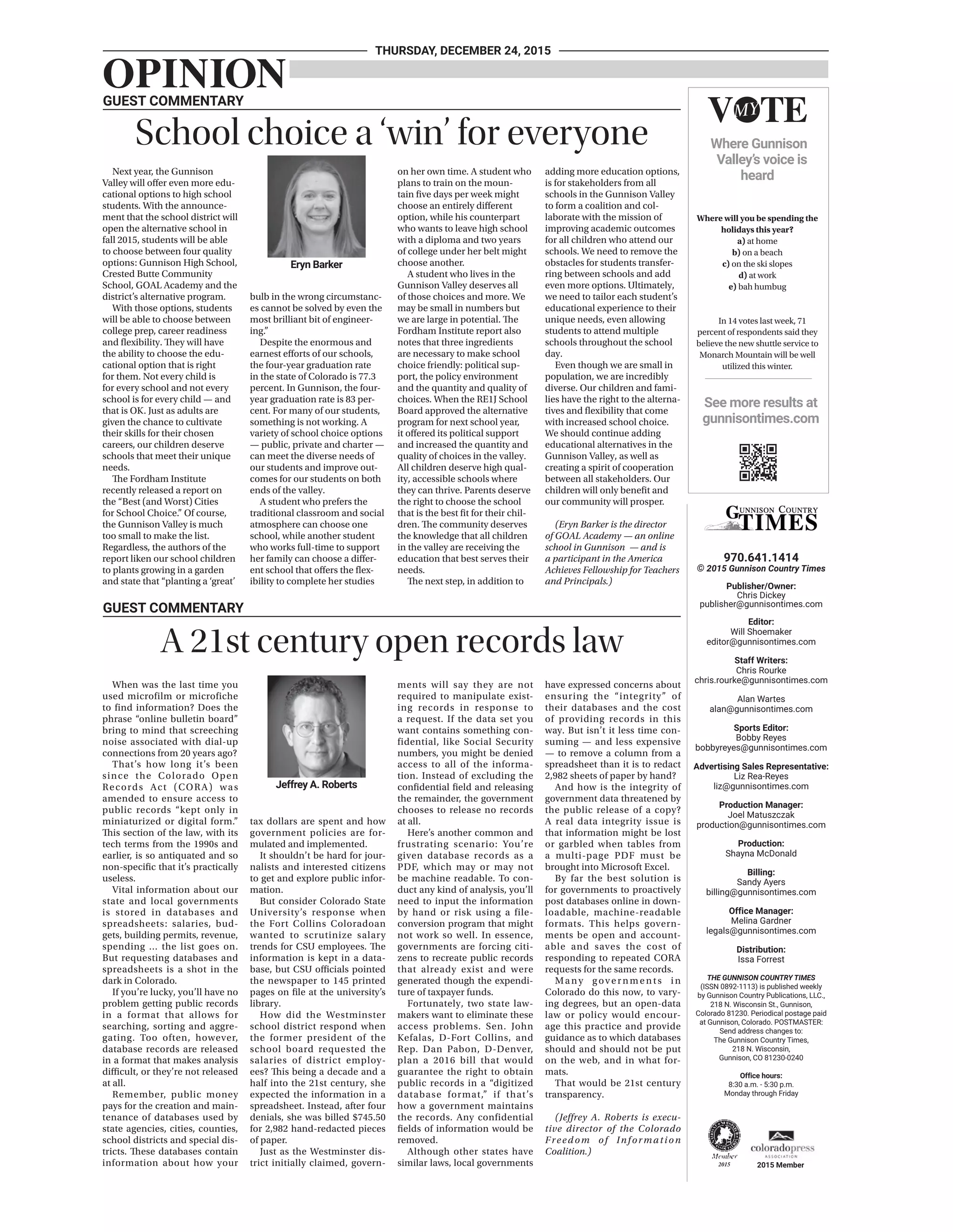 Update Colorado Public Records Law for Digital Era | PDF